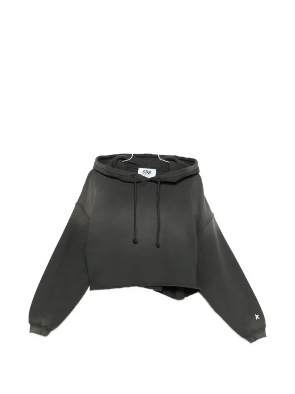 GOLDEN GOOSE Cotton Cropped Hoodie