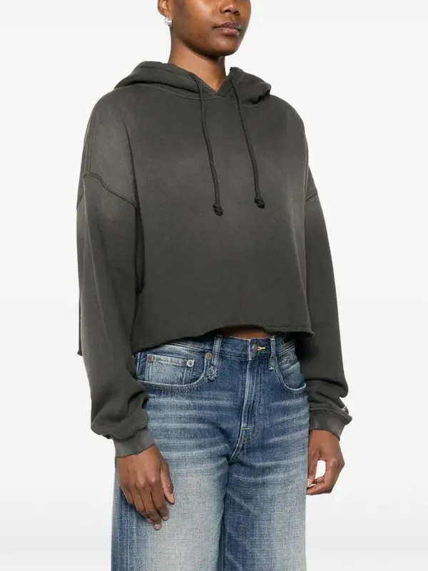 GOLDEN GOOSE Cotton Cropped Hoodie
