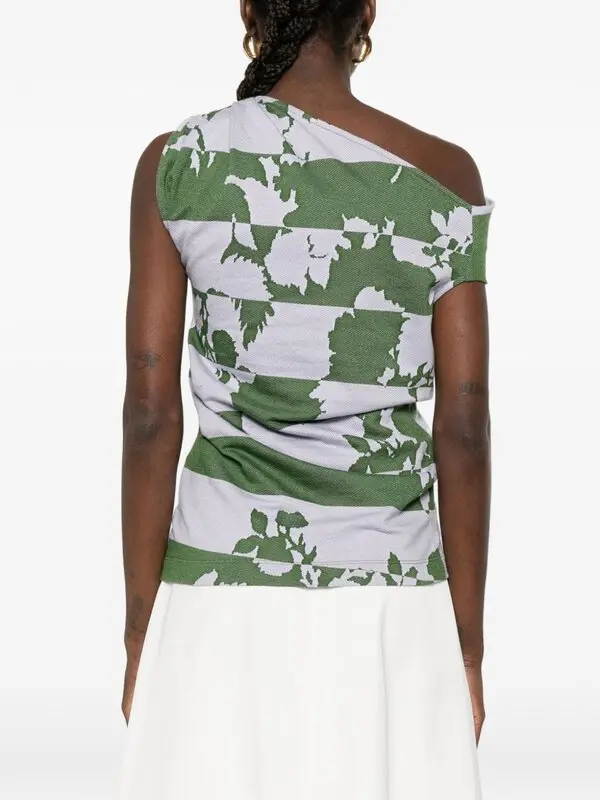 Dries Van Noten Hunray Cotton Top - Green