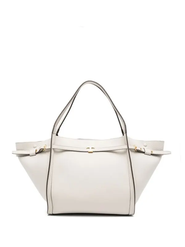 TOD'S Medium Leather Tote - White