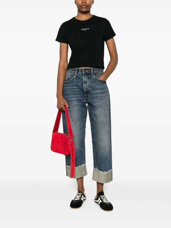 Maison Kitsuné Logo Cotton T-shirt - Black