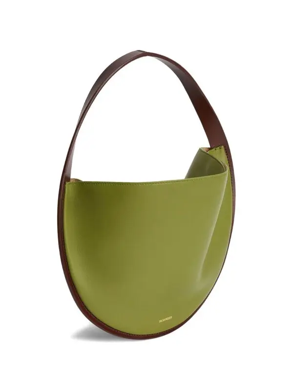 JIL SANDER Pivot Leather Hobo Bag
