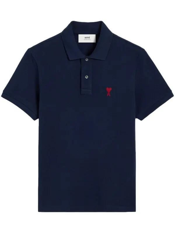 Ami De Coeur Cotton Polo Shirt - Blue