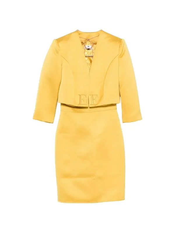 Elisabetta Franchi Midi Dress - Yellow