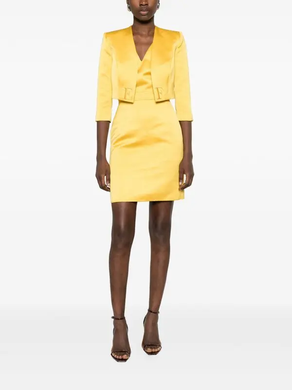 Elisabetta Franchi Midi Dress - Yellow