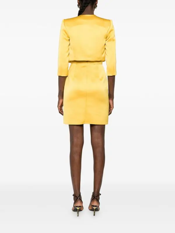 Elisabetta Franchi Midi Dress - Yellow