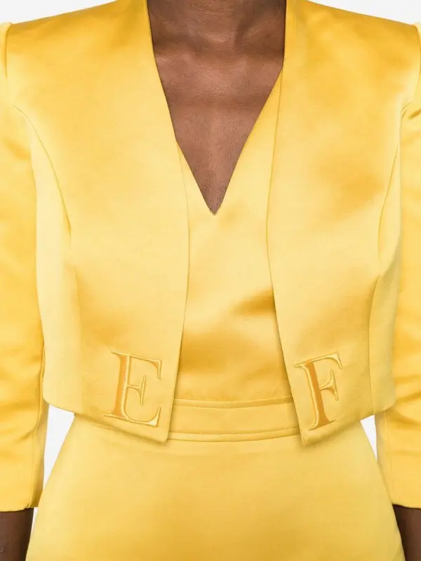 Elisabetta Franchi Midi Dress - Yellow