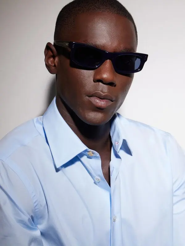 JACQUES MARIE MAGE Initials Rectangular-frame Sunglasses