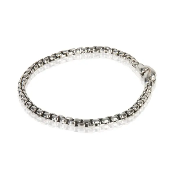 David Yurman Sterling Silver Box Chain Bracelet