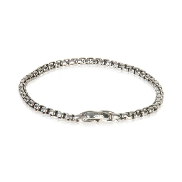 David Yurman Sterling Silver Box Chain Bracelet