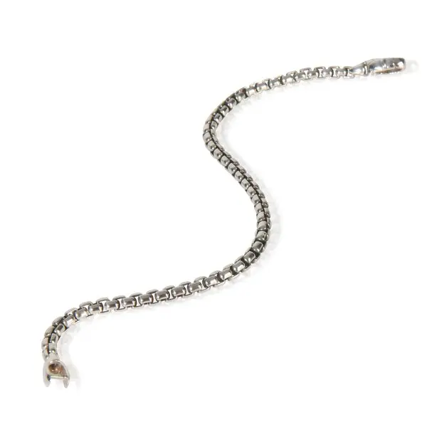 David Yurman Sterling Silver Box Chain Bracelet