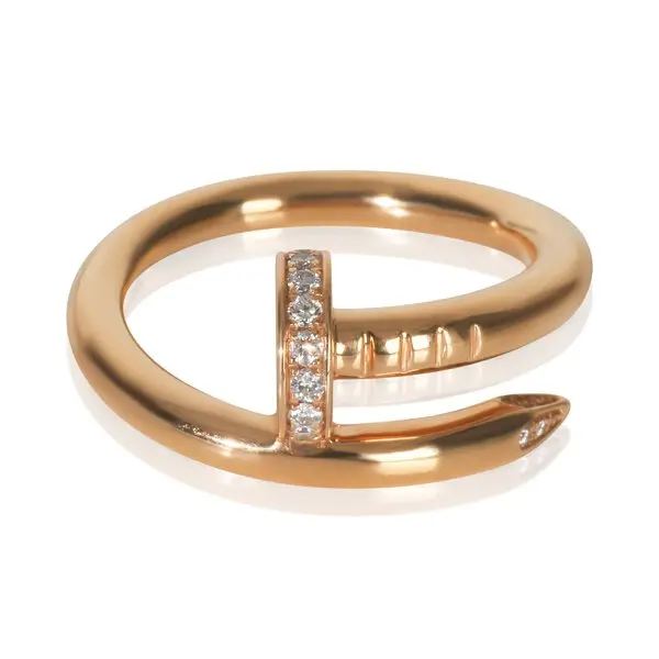 CARTIER Rose Gold Diamond Juste Un Clou Ring - Rose_gold