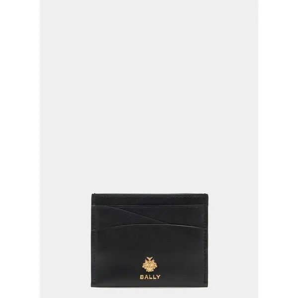 Bally Essential Card Holder In Leather - Black