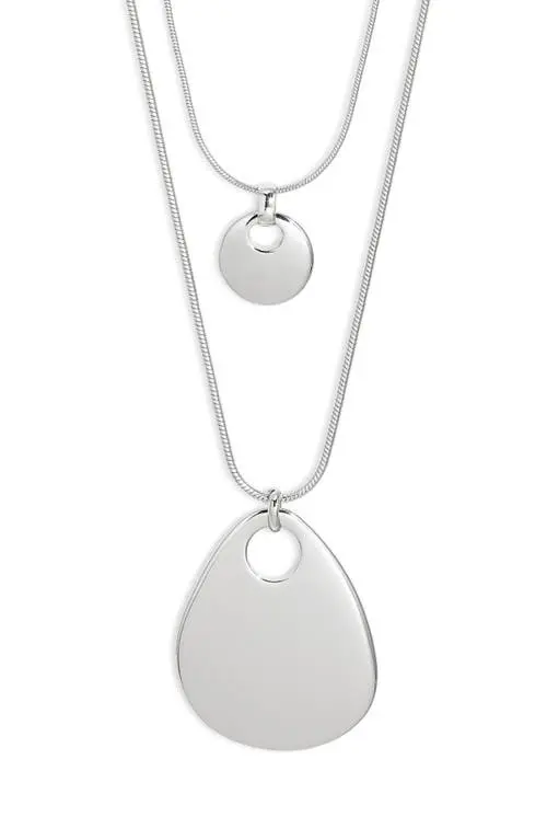 Nordstrom Layered Pendant Necklace - Gold- Silver