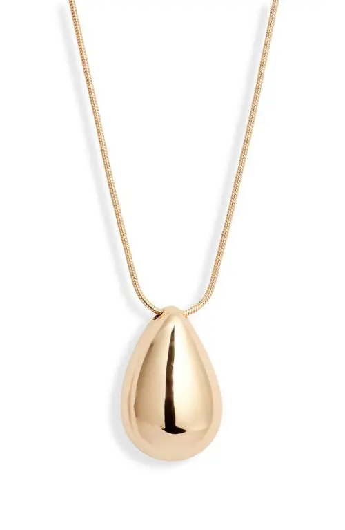 Nordstrom Polished Teardrop Pendant Necklace - Gold
