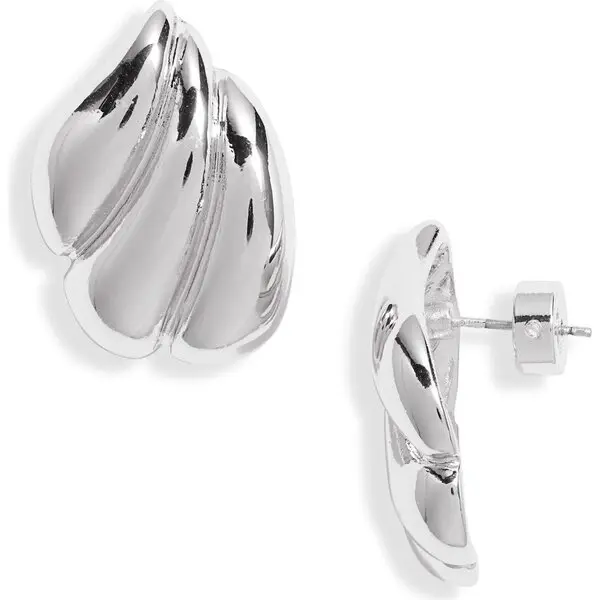 Nordstrom Fluted Stud Earrings - Silver