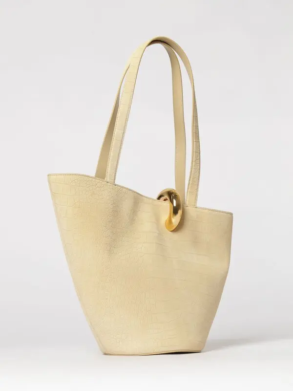 Jacquemus Bambola Medium Croc Print Nubuck Bag - Beige