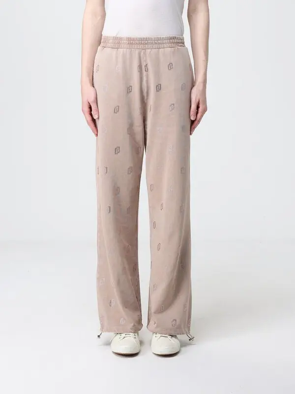 Liu Jo Monogram Jacquard Pants - Beige