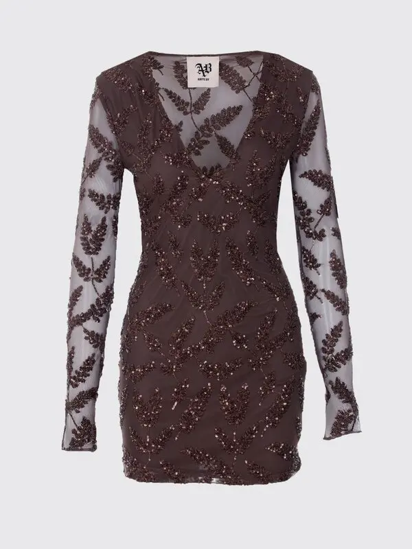 ANIYE BY Sequin Embellished Mini Dress - Brown