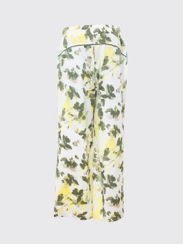 Liu Jo Printed Polyester Pants - Green