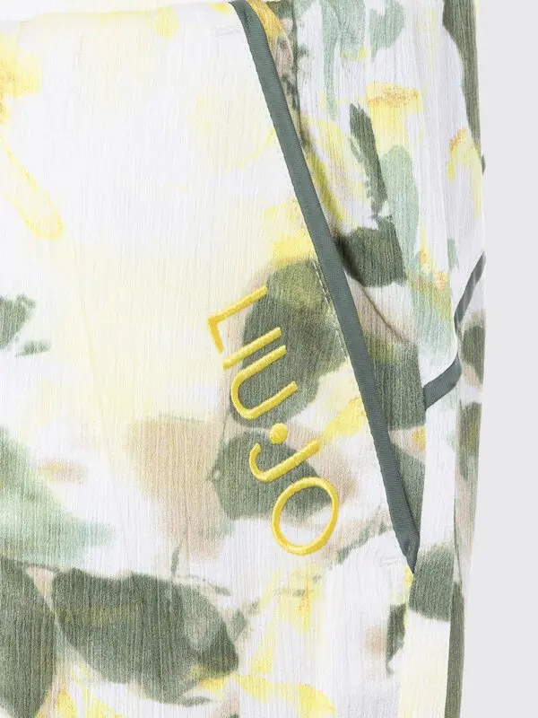 Liu Jo Printed Polyester Pants - Green