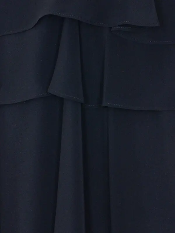 AMI Paris Silk Blend Mini Dress - Black