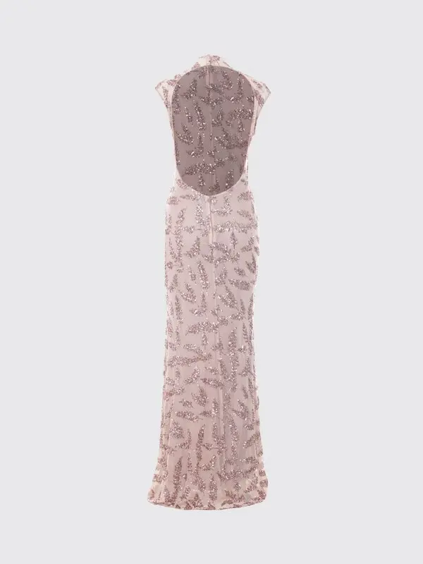 ANIYE BY All-over Sequin Tulle Maxi Dress - Pink