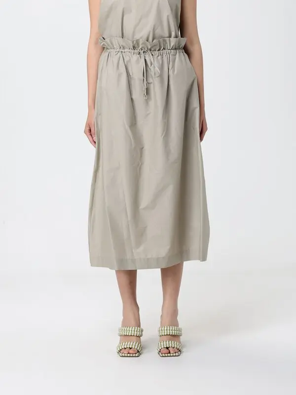 Liu Jo Printed Maxi Skirt - Steel