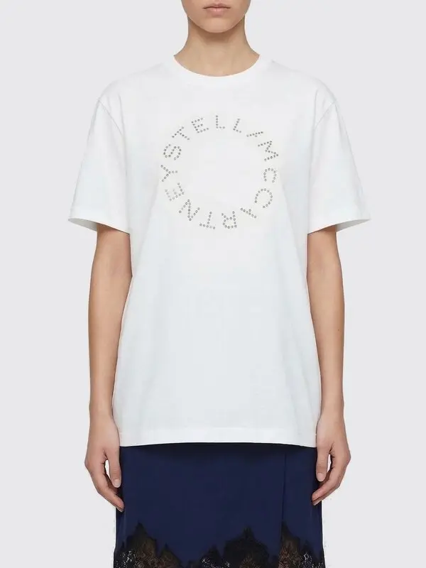 Stella McCartney Cotton T-shirt With Logo - White