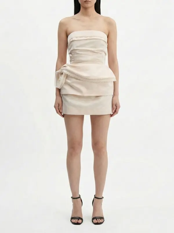 Magda Butrym Cotton & Silk Mini Dress - Pink
