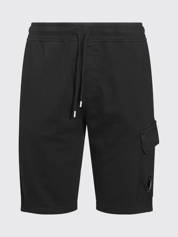 C.P. COMPANY Cargo Shorts With Lens Detail - Black