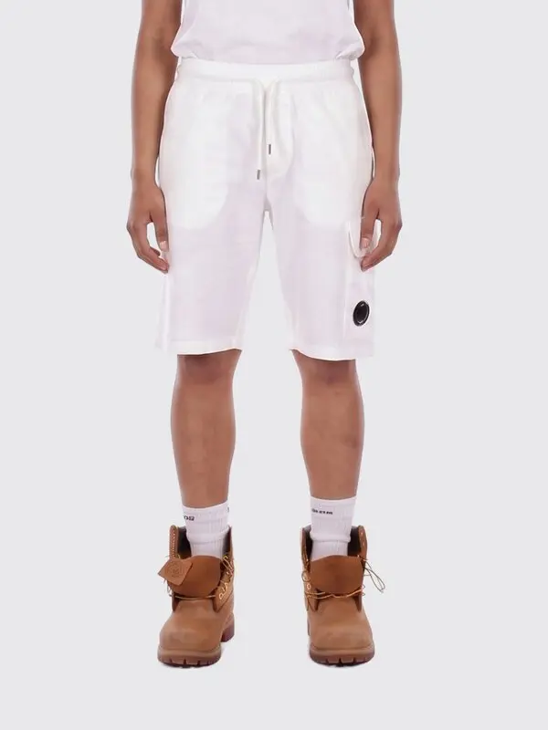 C.P. COMPANY Cotton Jogging Shorts - White