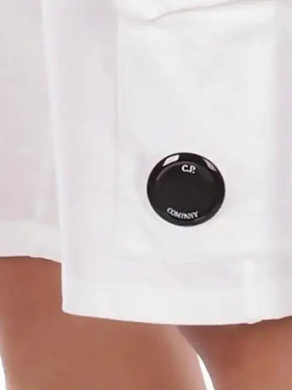 C.P. COMPANY Cotton Jogging Shorts - White