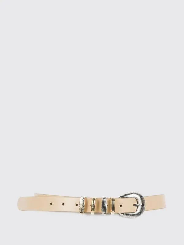 TWINSET Leather Belt - Sand