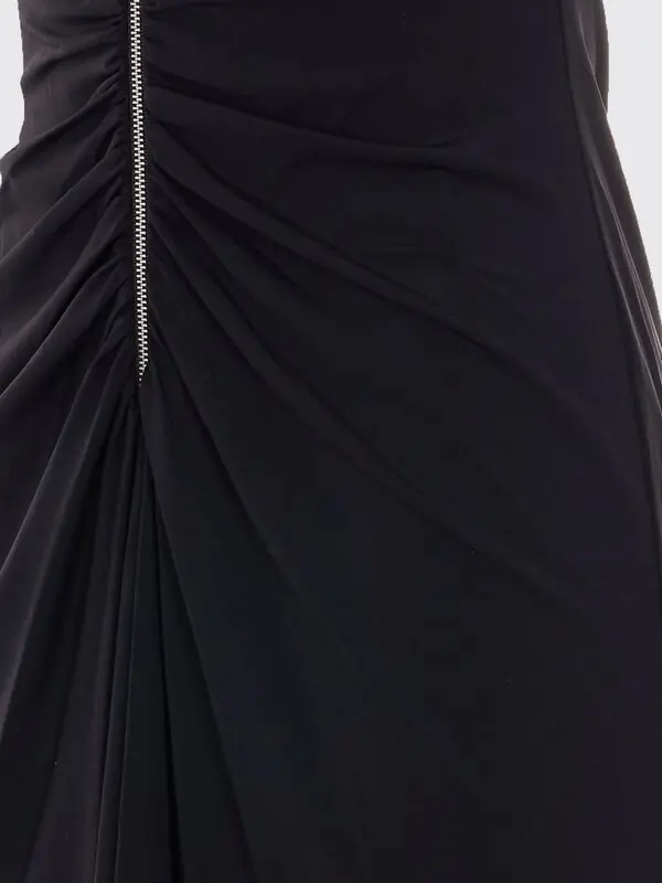 Michael Kors Sleeveless V-neck Zip Front Midi Dress