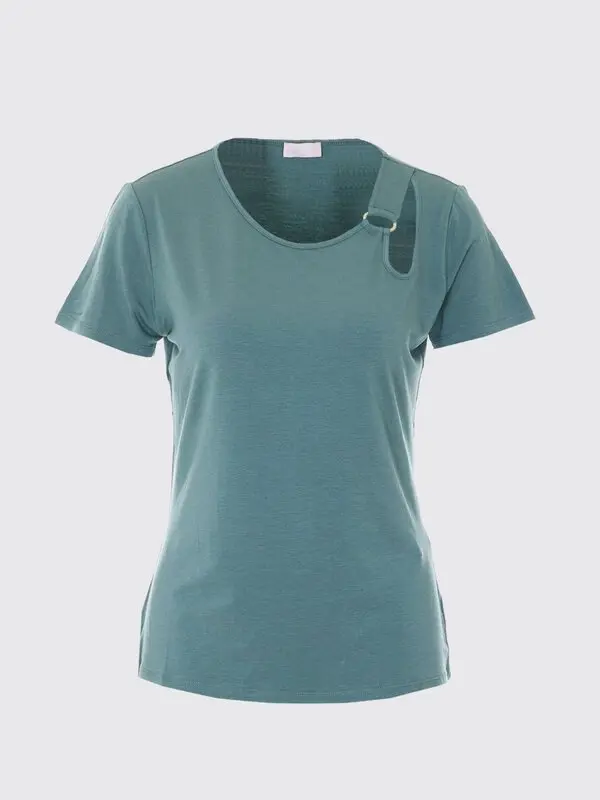 Liu Jo T-shirt With Cut-out Detail - Green