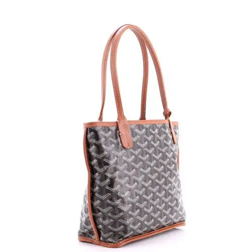 Goyard Anjou Reversible Tote Coated Canvas Mini - Brown