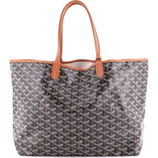Goyard Saint Louis Tote Coated Canvas Pm - Brown