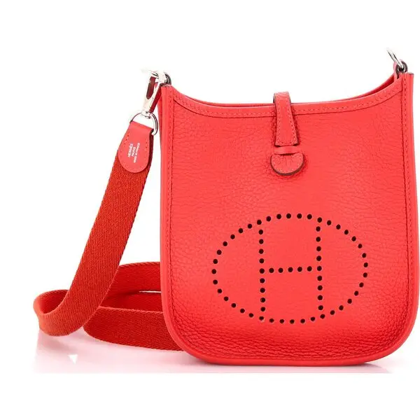 Hermès Evelyne Bag Gen Iii Clemence Tpm - Red