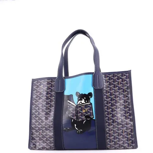 Goyard Villette Tote Printed Coated Canvas Mm - Blue