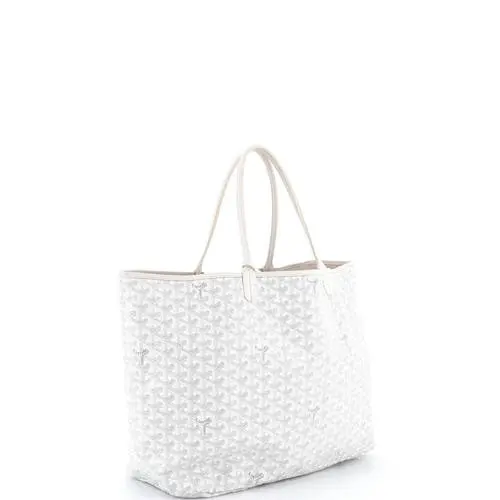 Goyard Saint Louis Gm Tote Coated Canvas - White