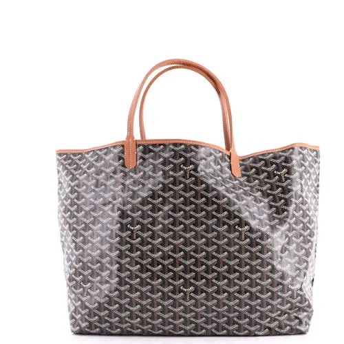 Goyard Saint Louis Tote Coated Canvas Gm - Brown