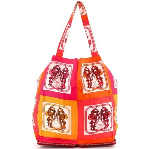 HERMES Silky Pop Printed Tote