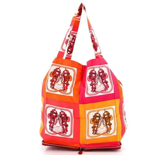 HERMES Silky Pop Printed Tote