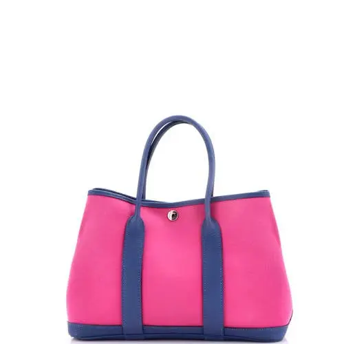 Hermès Garden Party Tote Toile And Leather 30 - Pink