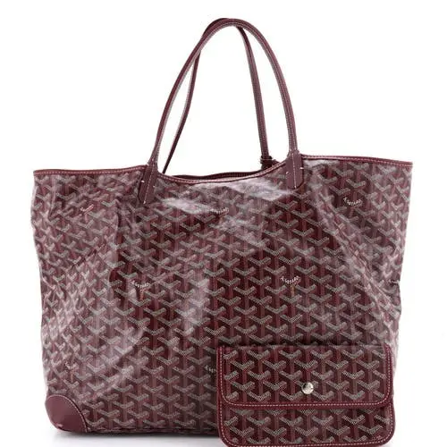 Goyard Artois Tote Coated Canvas Mm - Red