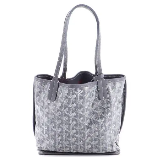 Goyard Anjou Reversible Tote Coated Canvas Mini - Grey