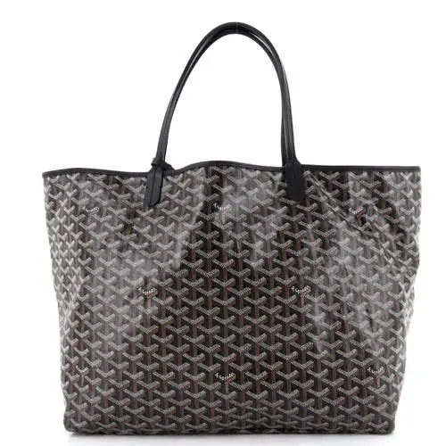 Goyard Saint Louis Tote Coated Canvas Gm - Black
