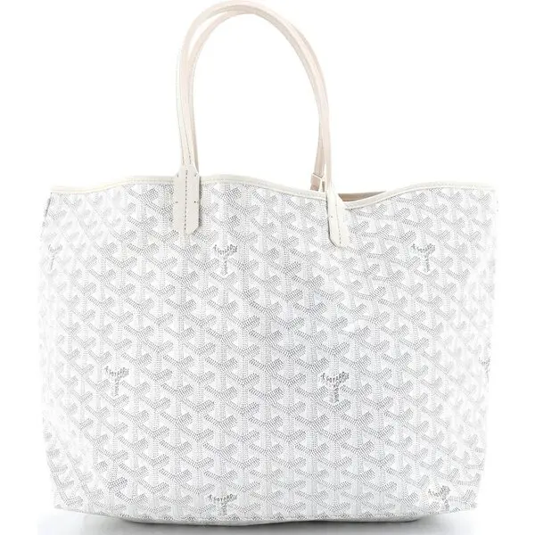 Goyard Saint Louis Pm Tote Coated Canvas - White