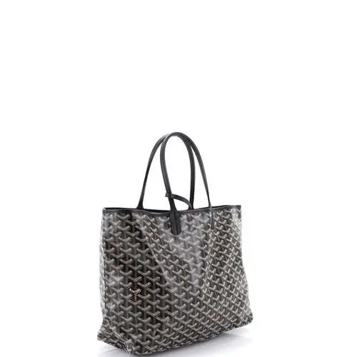 Goyard Saint Louis Pm Tote Coated Canvas - Black